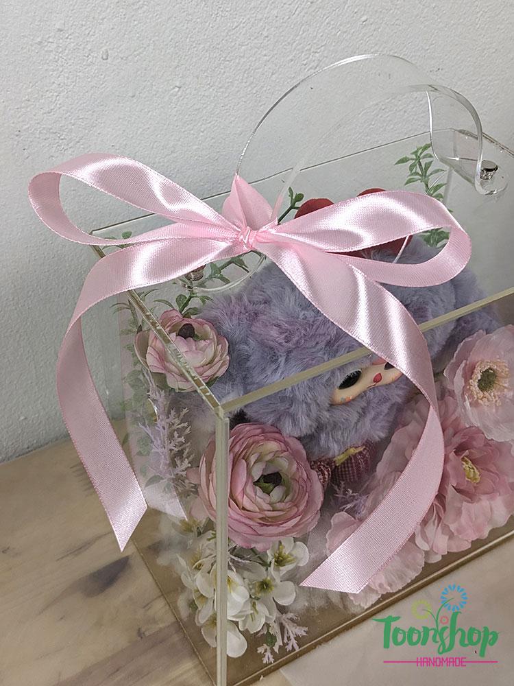 Vali hoa Baby Three mica trong suốt size nhỏ | Hộp hoa Baby Three siêu rẻ